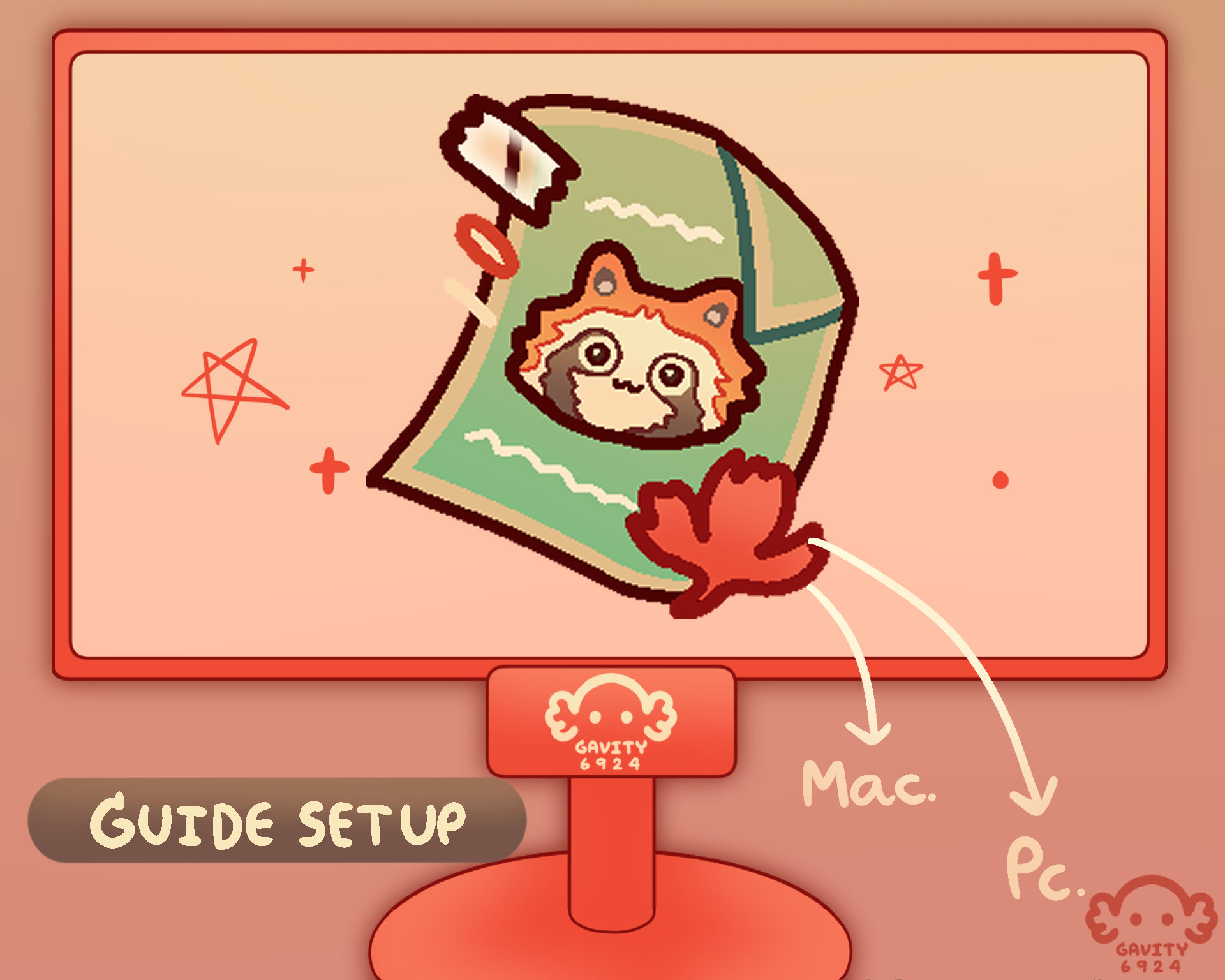 Windows and Mac Red Panda Desktop Theme Background Wallpaper Organizer ...