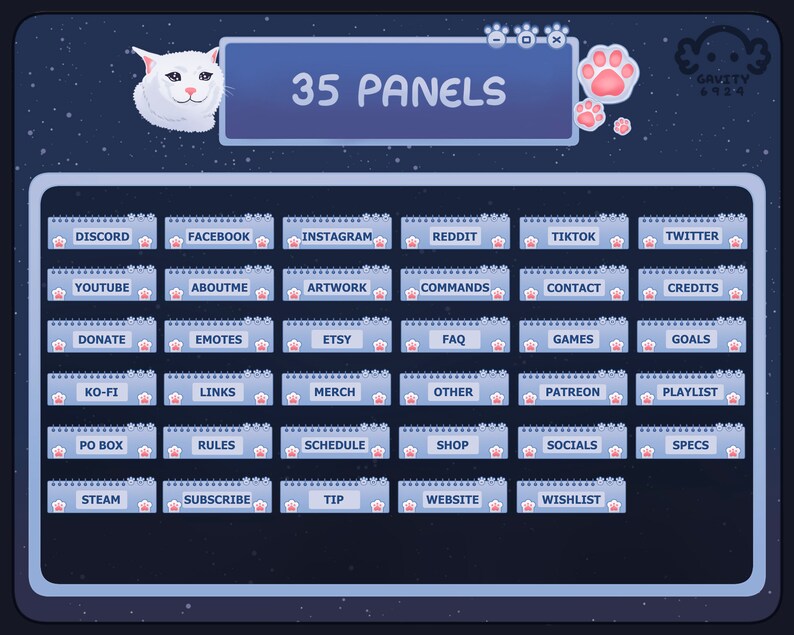 Cat Meme Stream/ Animated Stream Overlay Pack / Chatting / Vtuber ...