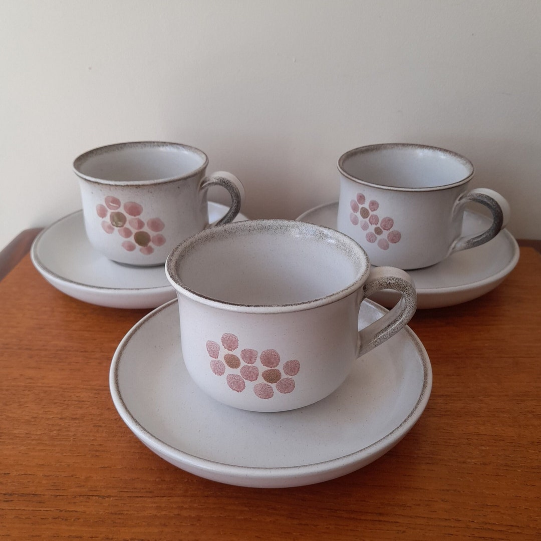 Vintage Denby Gypsy Set of 3 Cups and Saucers 1970's - Etsy