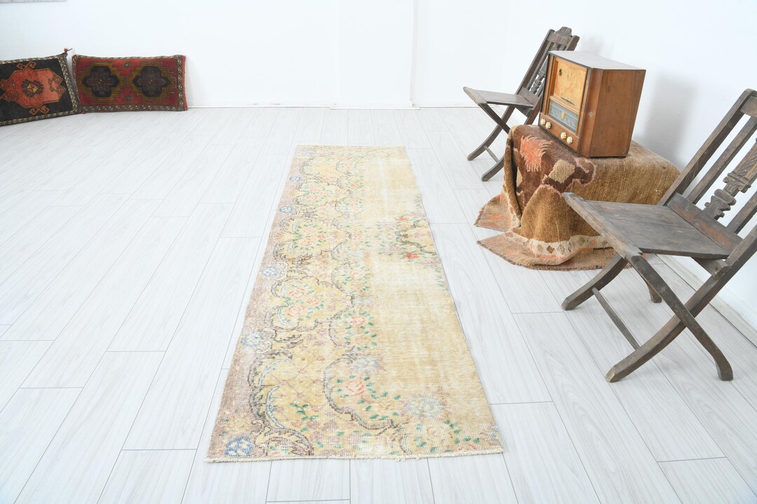 2x9 Runner, Turkish Runner Rug,vintage Runner 2x9,oushak Rug Runner ...