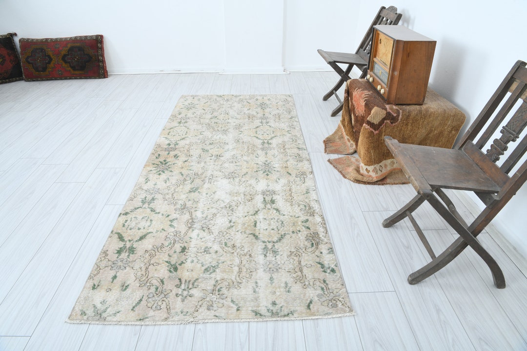 4x8 Runner, Turkish Runner Rug,vintage Runner 4x8,oushak Rug Runner ...