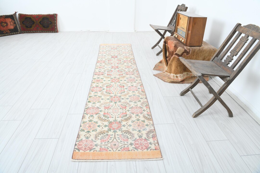 2x9 Runner, Oushak Runner,vintage Runner 2x9,turkish Runner Rug,faded ...