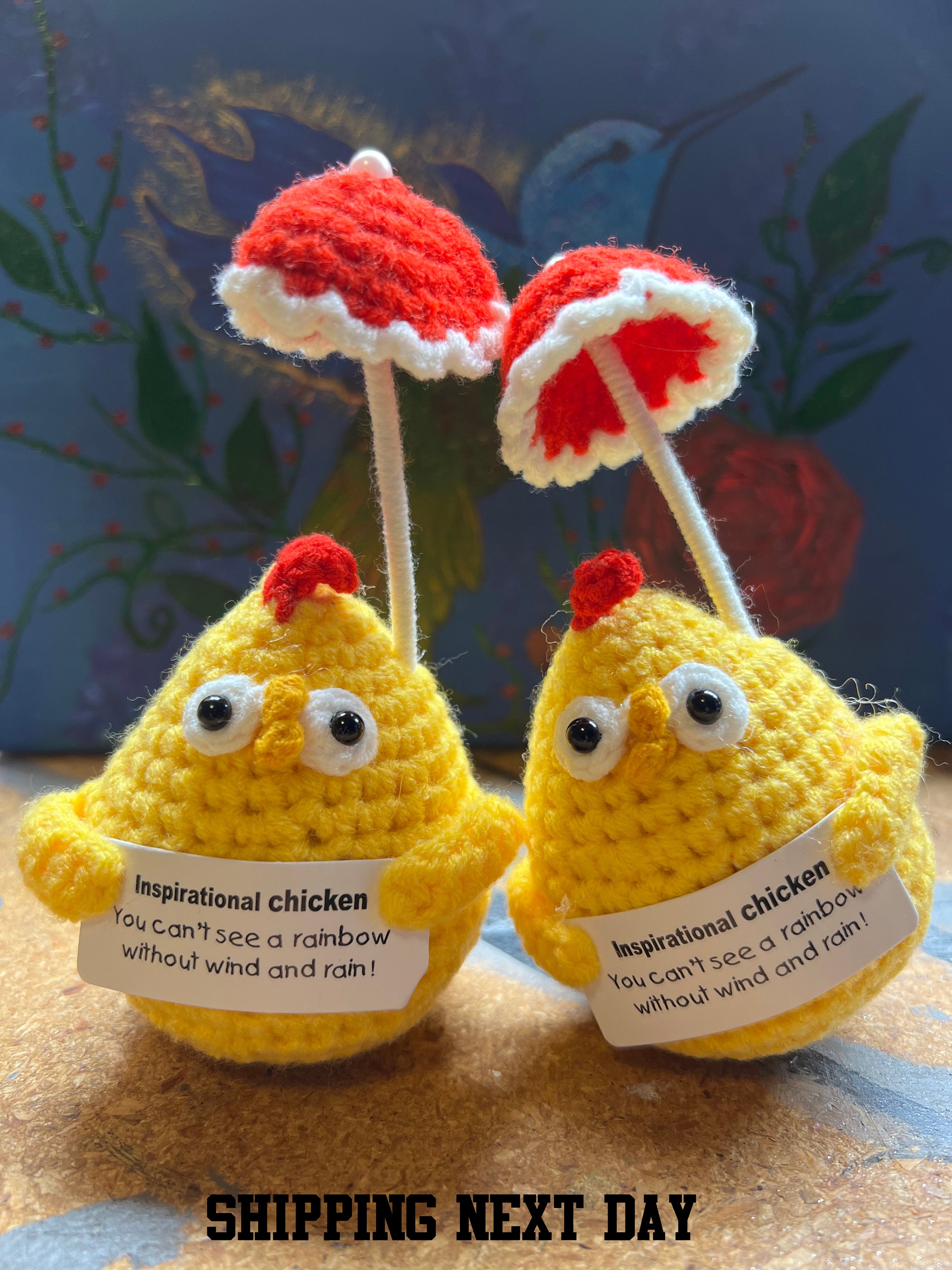 Inspirational Chicken, Emotional Support Crochet / You Can't See A ...