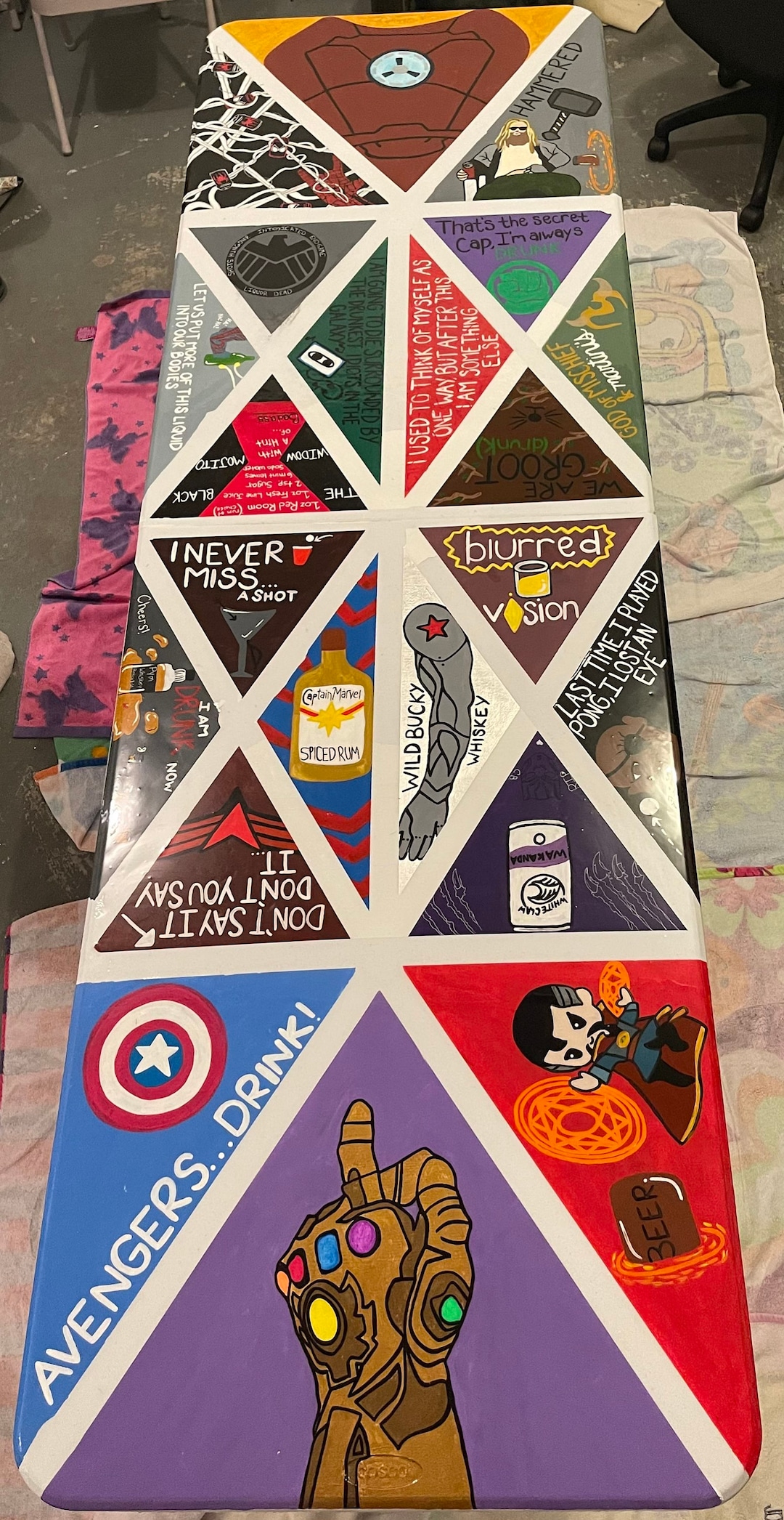 Custom Painted Pong Table!! - Etsy