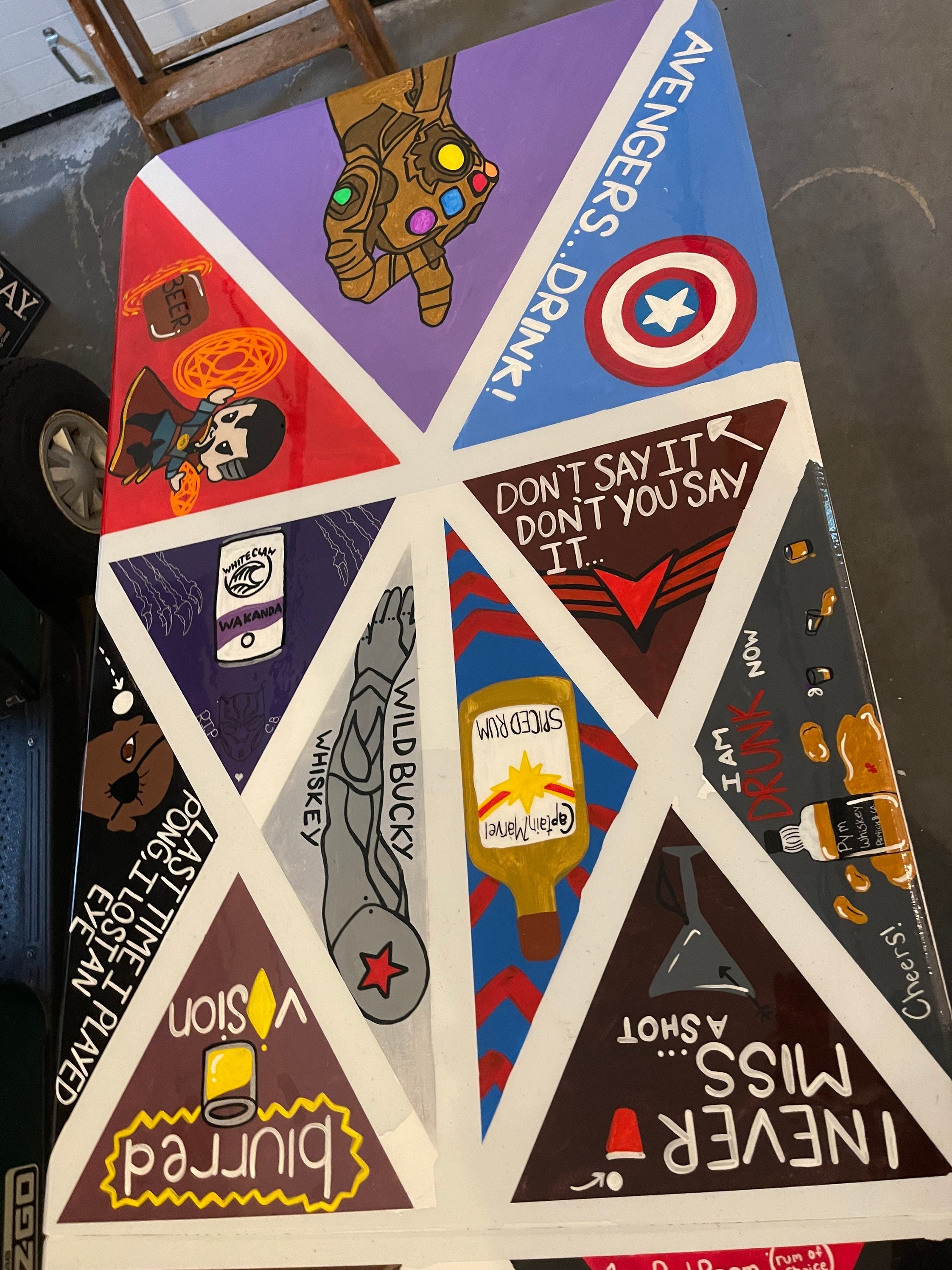 Custom Painted Pong Table!! - Etsy