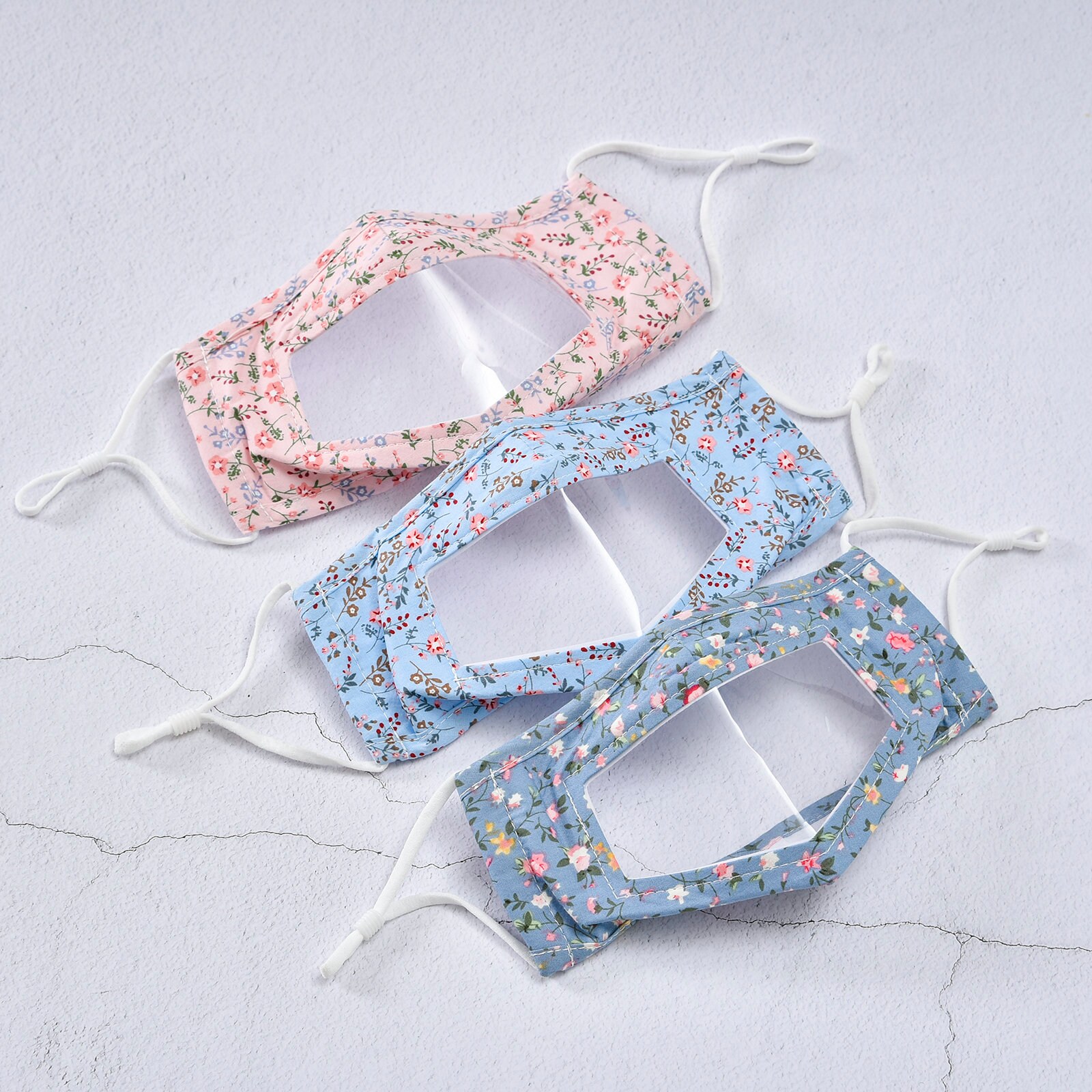 Clear Mask With Adjustable Ear Loops,clear Window Mask for Teacher,see ...