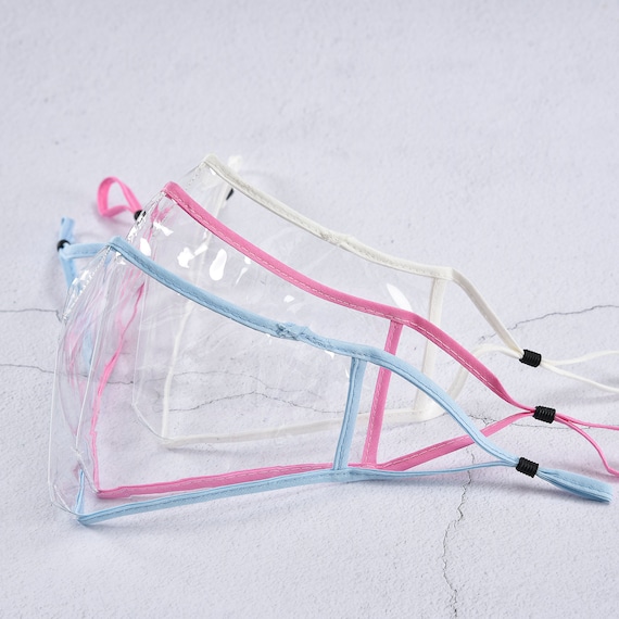 Clear/transparent Face Mask PVC Mask Lip Language Masks | Etsy
