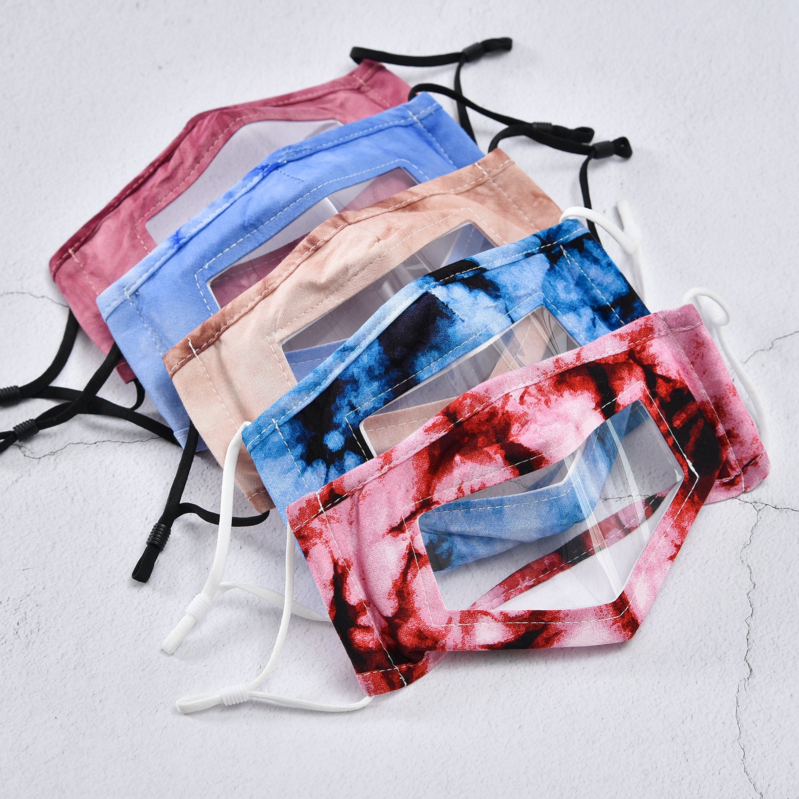 Clear Mask With Adjustable Ear Loops,clear Window Mask for Teacher,see ...