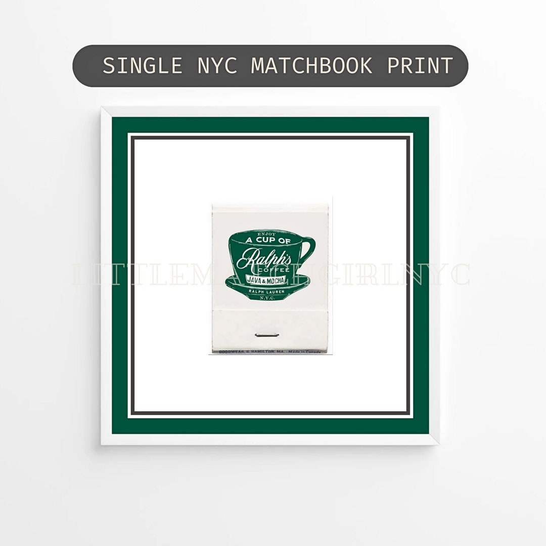 Single NYC Matchbook Print NYC Wall Art - Etsy