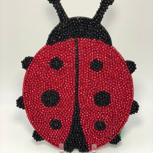 Mardi Gras Bead Art Lady Bug - Etsy