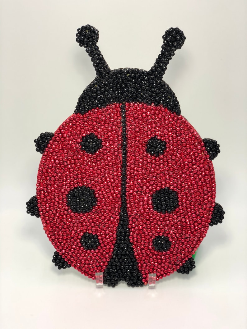 Mardi Gras Bead Art Lady Bug - Etsy