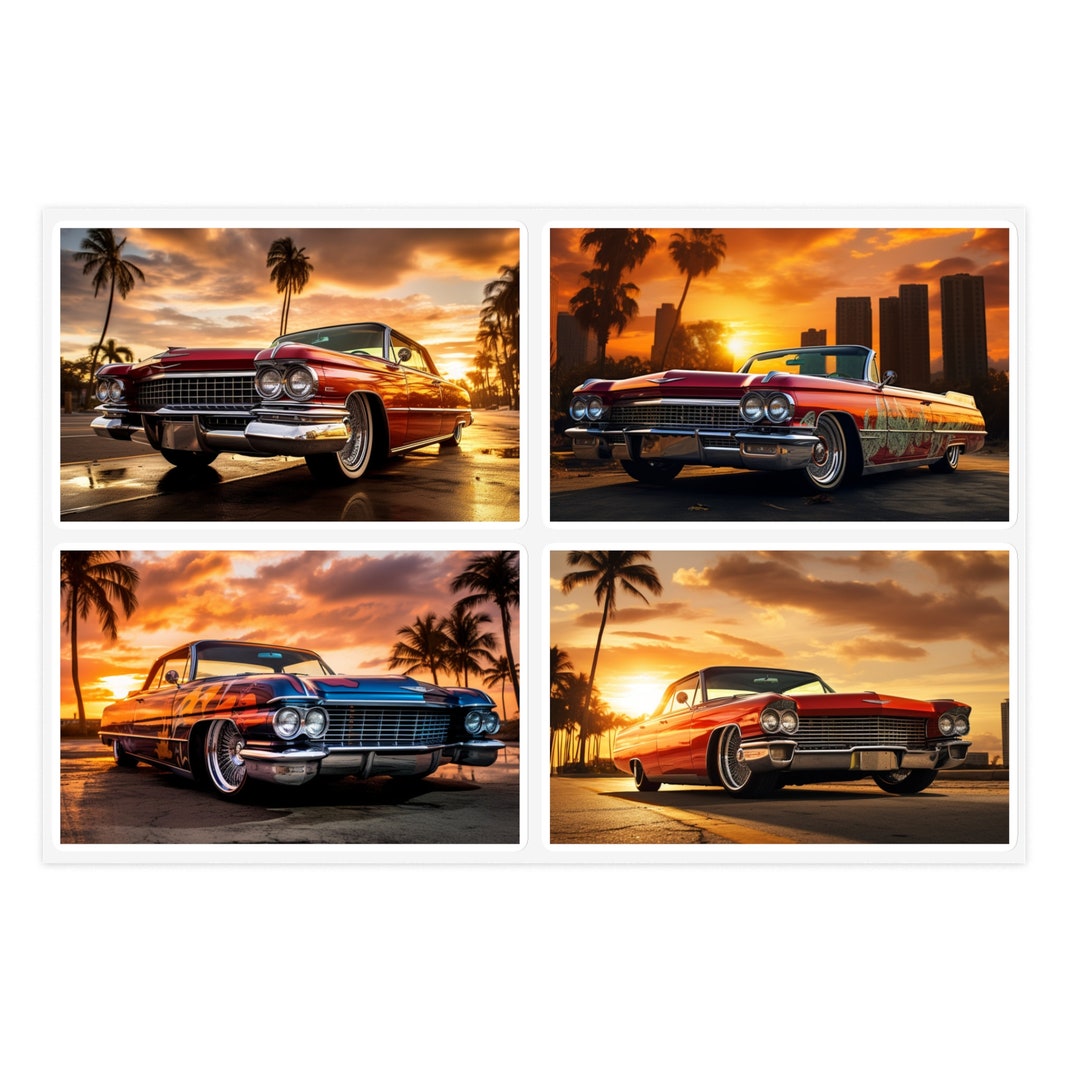 Buy 1963 Cadillac Deville Lowrider Style Sticker Sheets Online in India ...