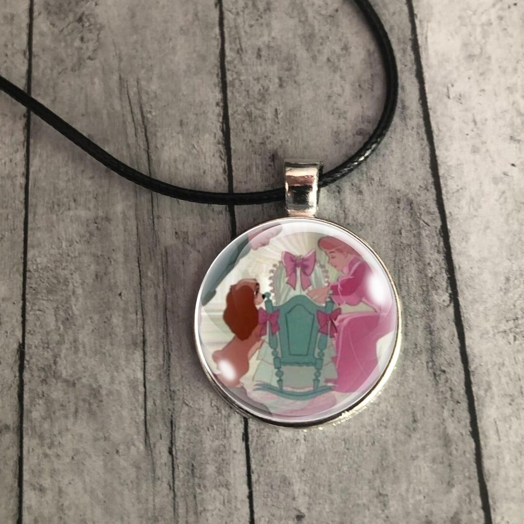 Lady and the Tramp Pendant Necklace, Lady Necklace, Lady and the Tramp ...