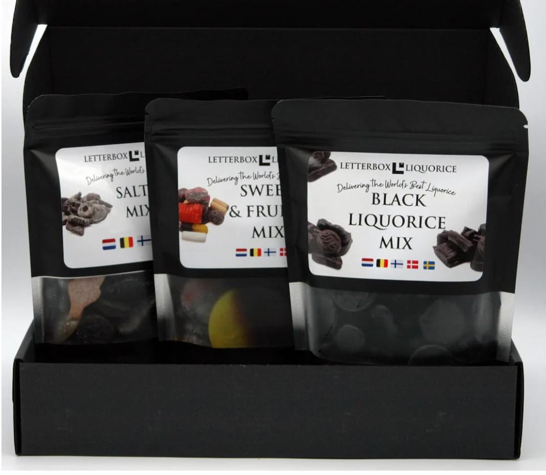 Gourmet Liquorice Taster Gift Box - With Personalised Card - Etsy