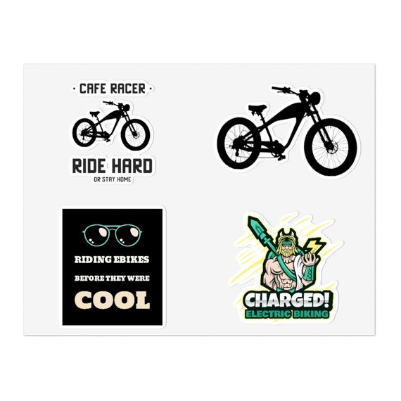 Cafe Racer Ebike Sticker Sheet - Etsy