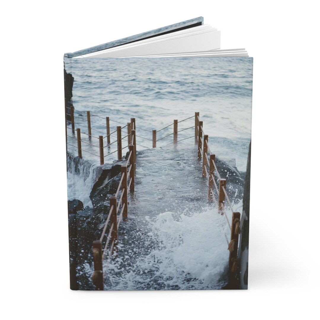 Poseidon Water Sea Ocean Wave Bridge Tide Hardcover Journal Lined ...