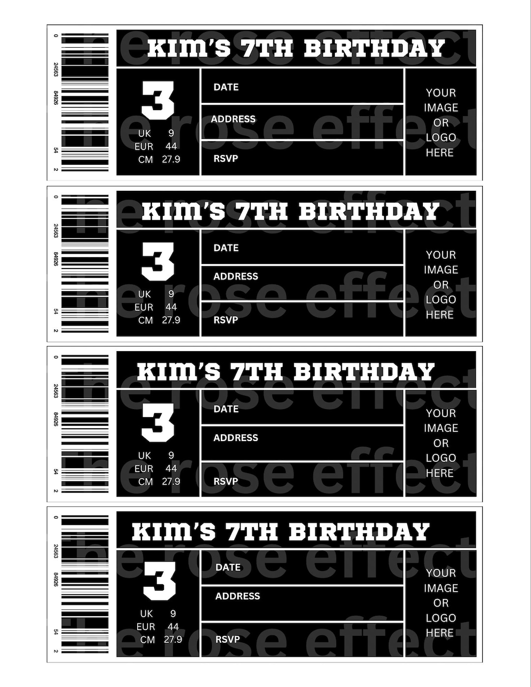 Custom Shoe Box Label - Etsy