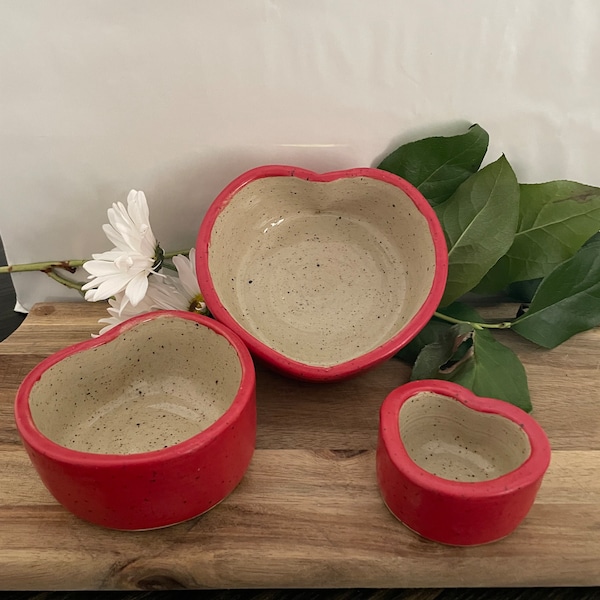 Ceramic Heart Bowl - Etsy Canada