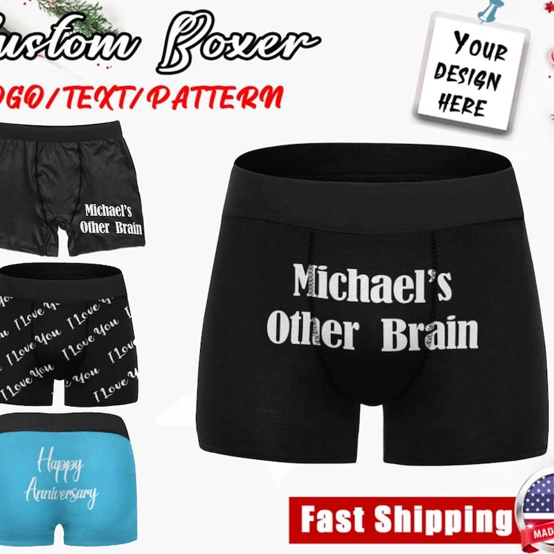 Personalized Boxers - Etsy