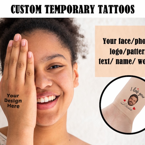 Custom Fake Name Tattoo - Etsy