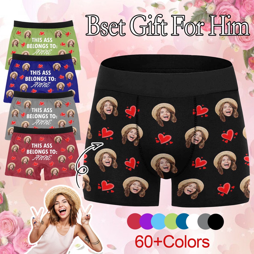 Custom Boxers With Face, Custom Face Boxer Briefs, Face on Underwear ...
