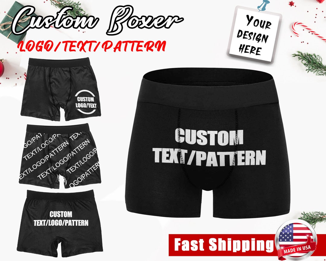 Personalized Boxers for Men, Custom Boxers Shorts, Custom Boxers With ...