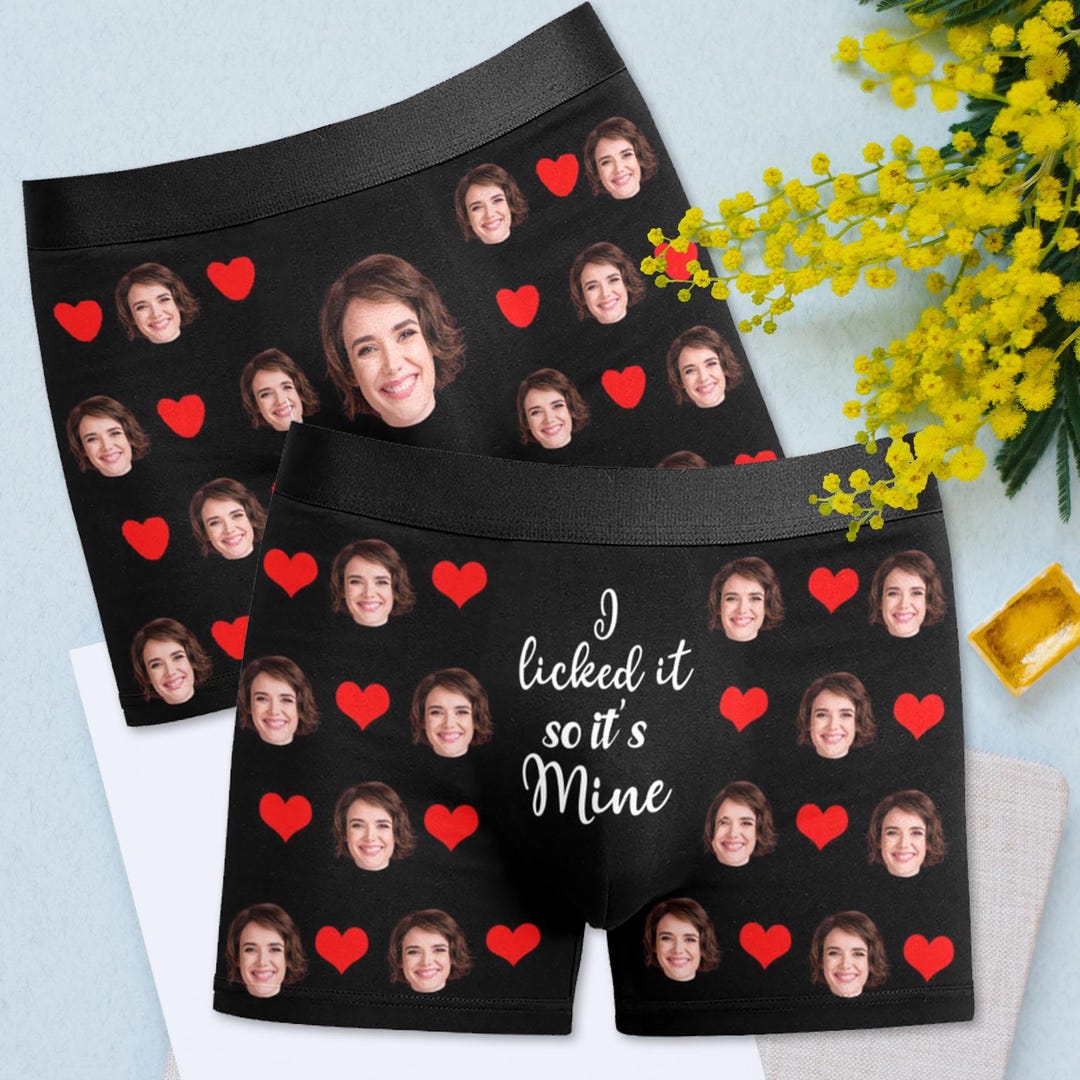 Personalized Face Boxers: Custom Valentine's Day Underwear Gift - Etsy