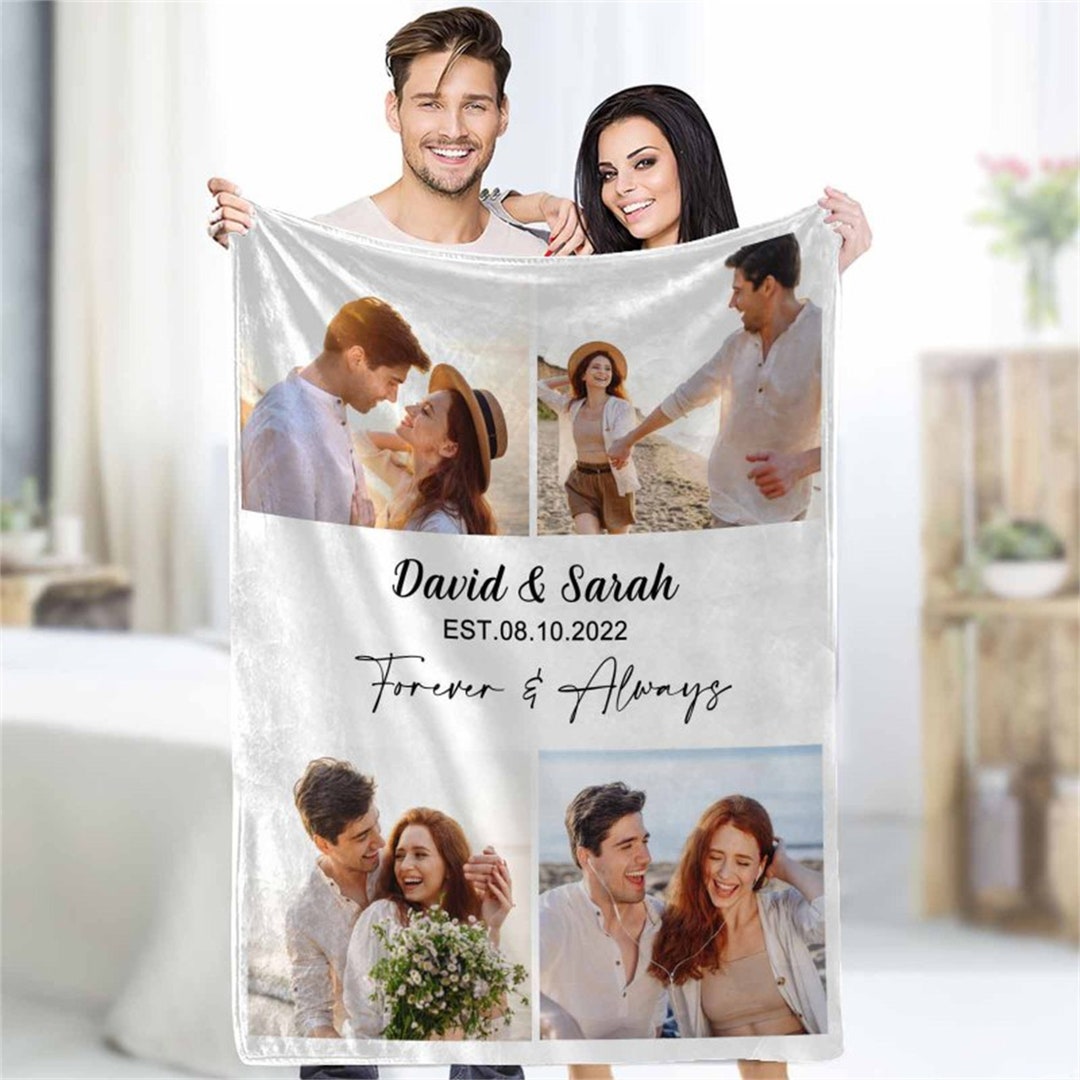 USA Custom Blanket With Pictures, Personalized Photo Blanket Collage ...