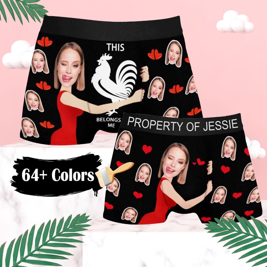 Personalized Photo Boxers for Boyfriend/husband, Custom Face Boxer ...