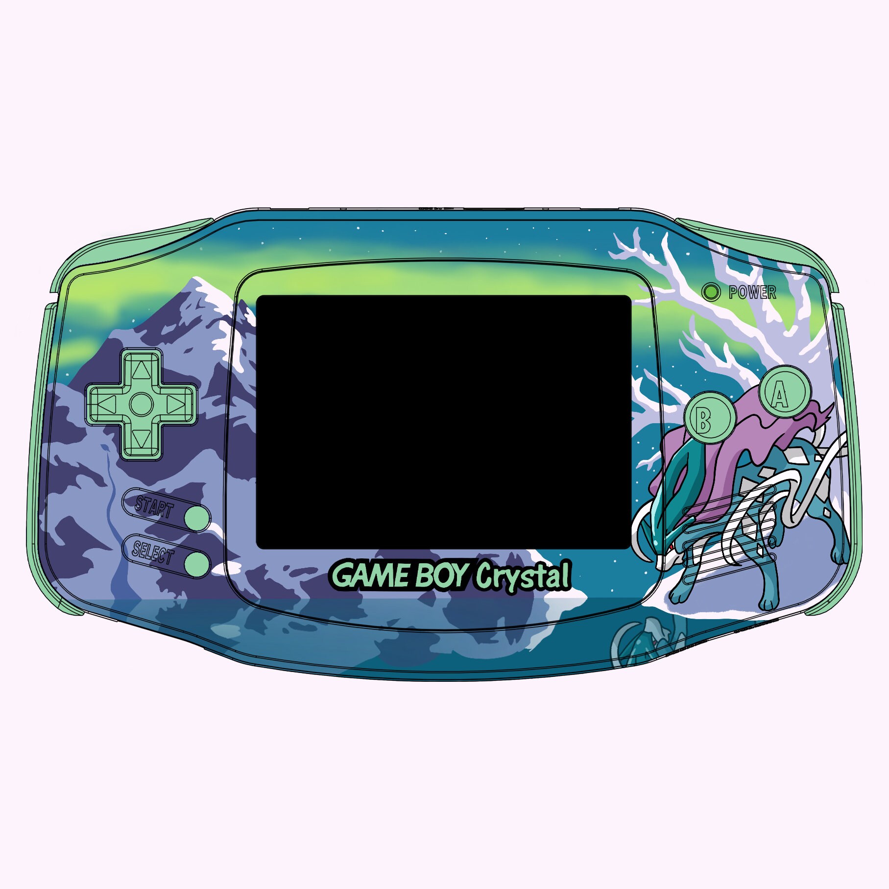 Gameboy crystal Custom Gameboy Artwork Digital Download Ready for ...