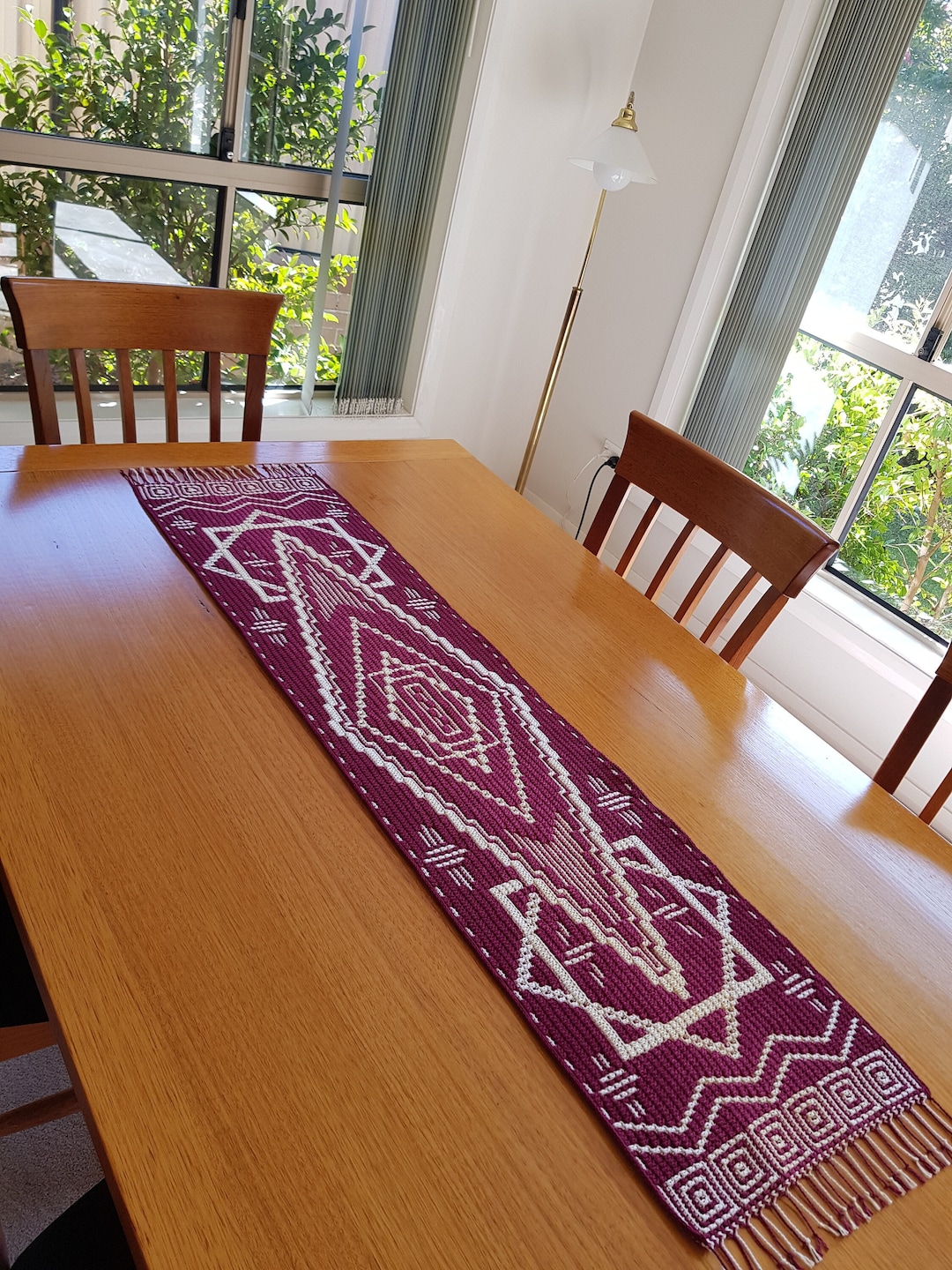 Mosaic Crochet Table Runner Pattern: Nova Design (PDF Pattern) - Etsy