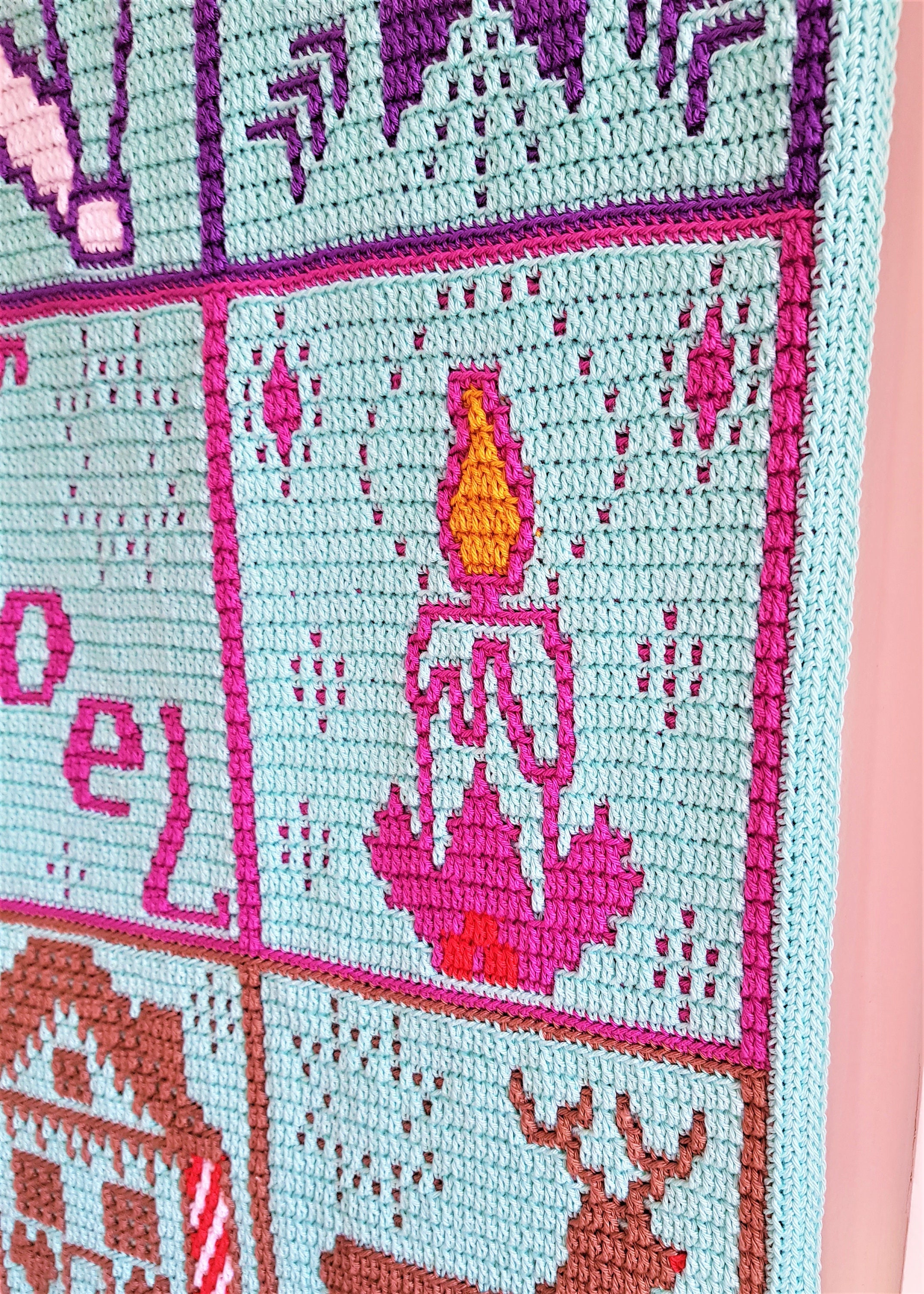 Merry Mosaic Christmas Crochet Pattern 16 Designs for Wall - Etsy