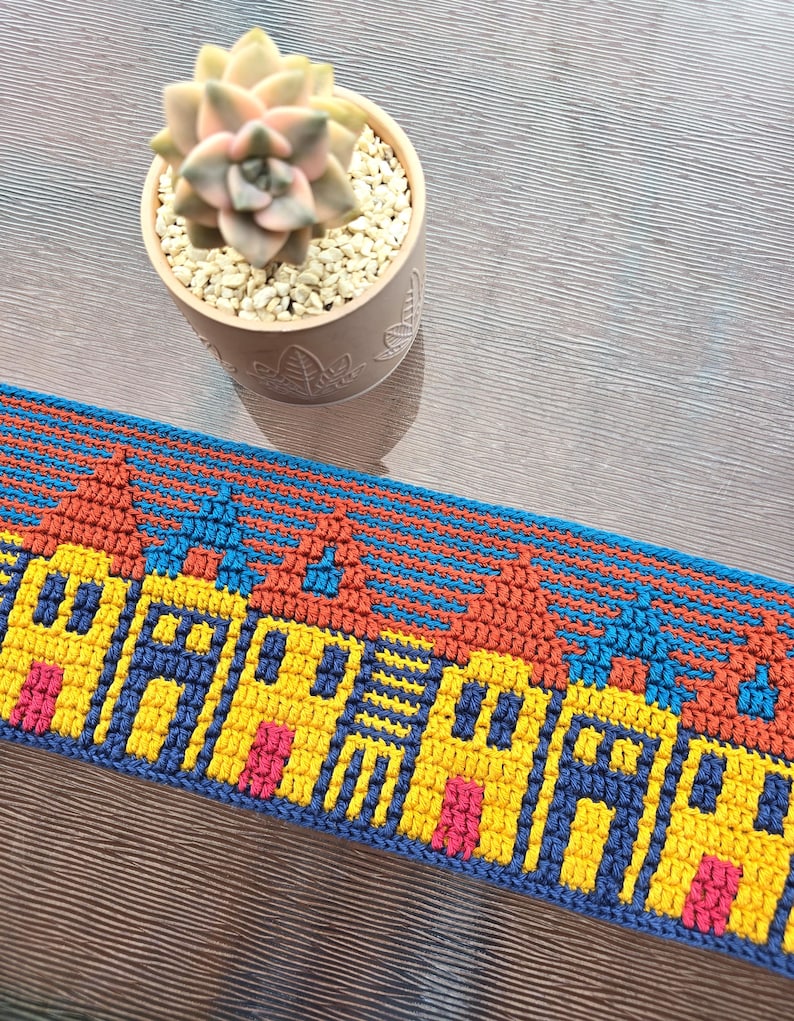 Mosaic House Runner Crochet Pattern: Overlay Technique (PDF File) - Etsy