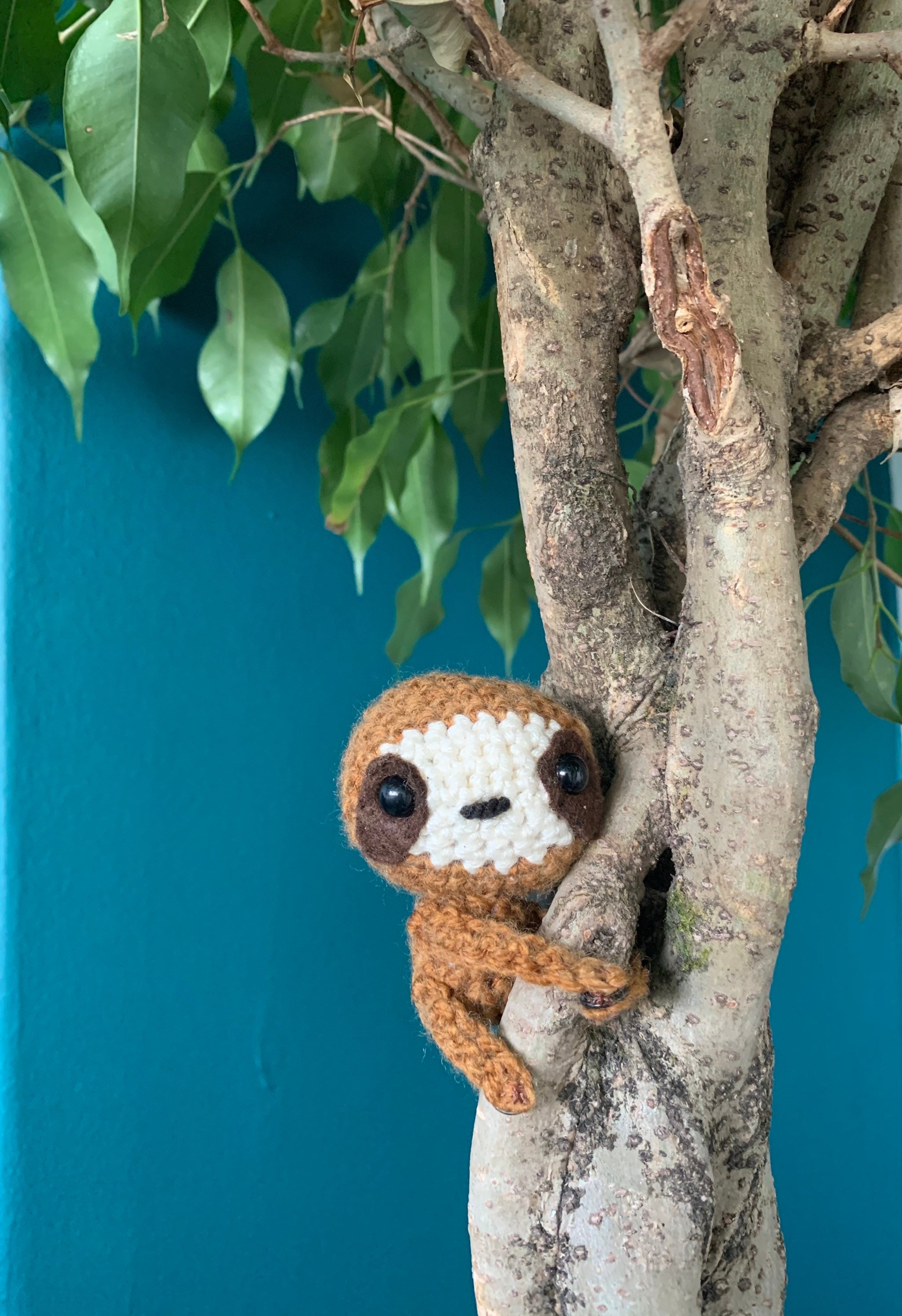 Crochet Sloth Plant Buddy - Etsy UK