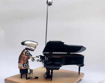 Robot With Music Box - Etsy