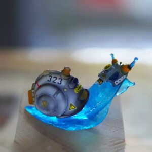 Mechanical Snail Mutant Handmade Crafts Biomech Sculpture Fantasy Art ...