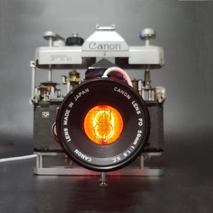 Cyberpunk Nixie Tube Clock Integrated in A Disassembled Mechanical ...
