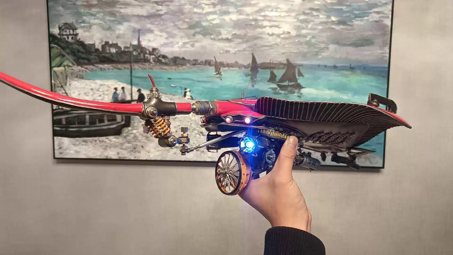 Manta Ray Mechanical Mutant 3D Robot Creature Animals Art Handmade Sci ...