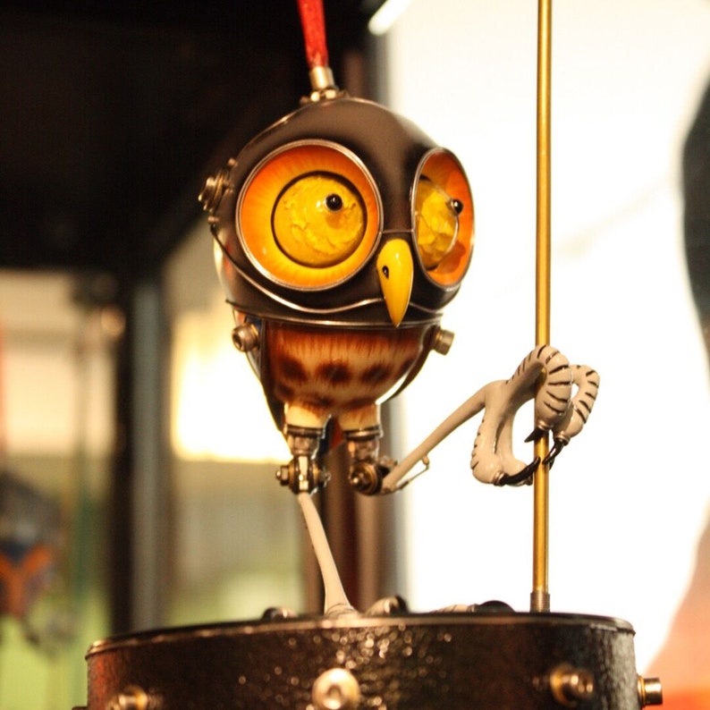 Owl Mechanical Mutant 3D Robot Original Designed Creature | Etsy