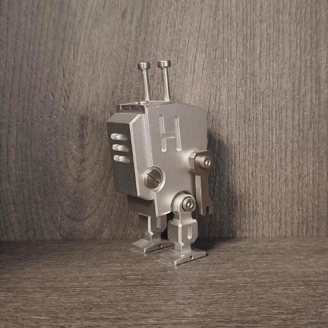 Futuristic Metal Robot Figurine, Original Design, CNC Cutting Aluminum ...