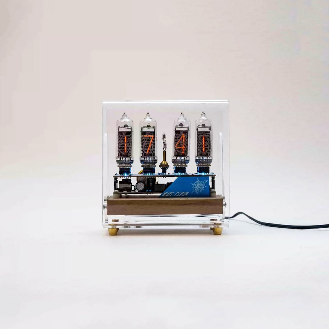 Nixie Tube IN14 Nixie Tube Clock, Cyberpunk Table Lamp Table Clock ...