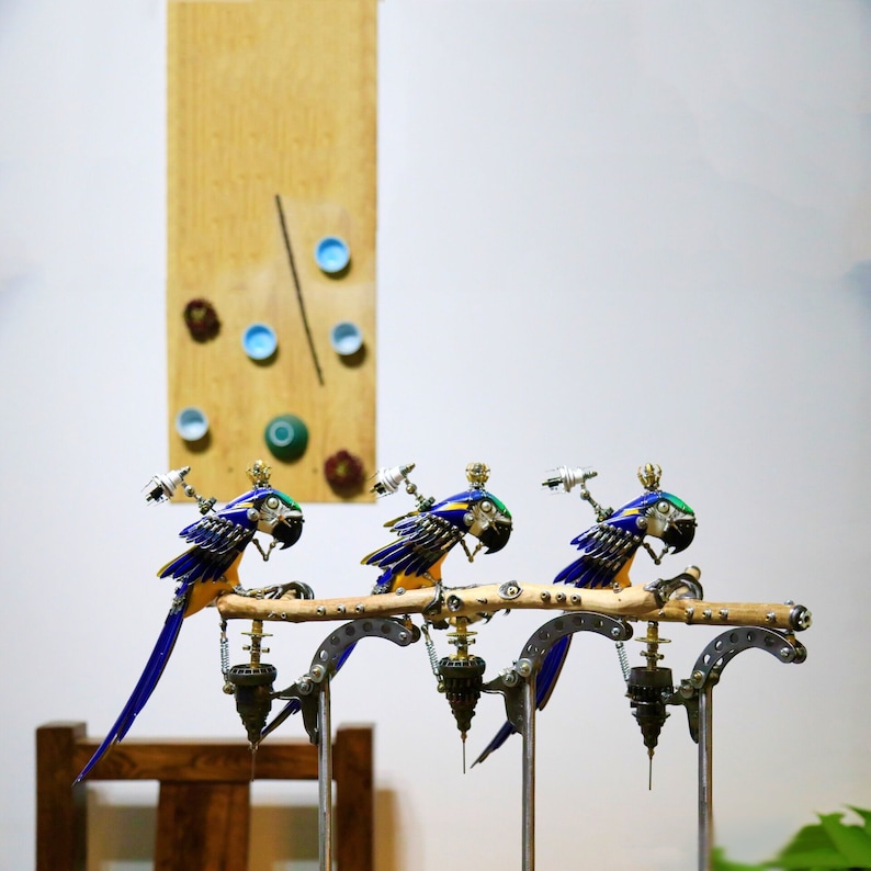 Scarlet Macaw Mechanical Mutant 3D Robot Creature Animals | Etsy