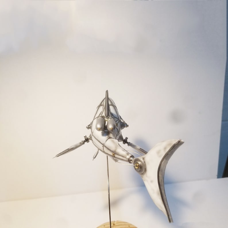 One-eyed Shark Mechanical Mutant 3D Robot Creature Animals Art - Etsy