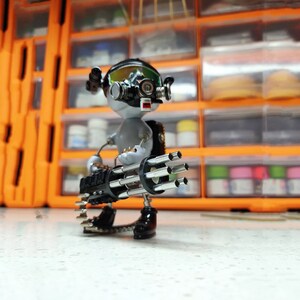 Mechanical Rabbit Warrior 3D Robot Creature Animals Handmade Sculpture ...
