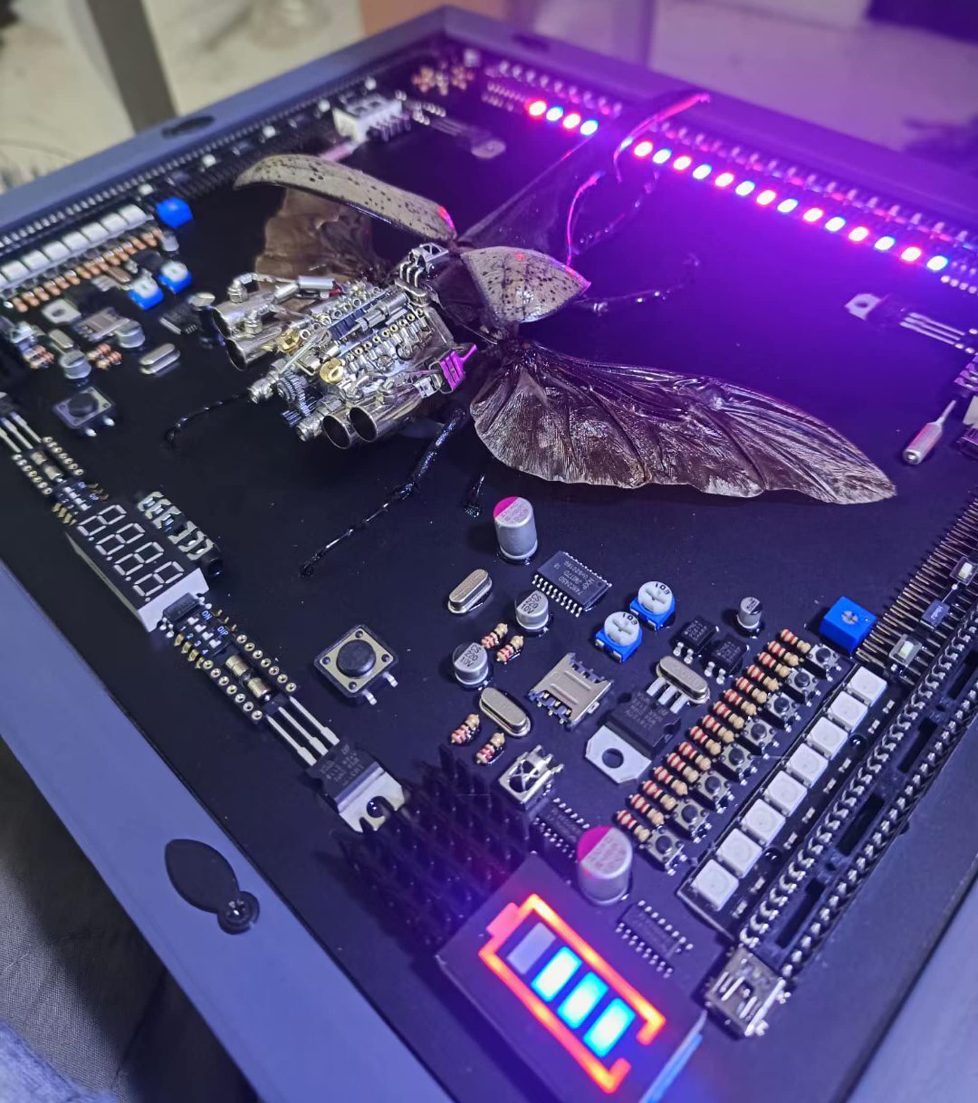 Steampunk Beetle Powered by A V20 Engine Cyborg Mechanical Insects ...