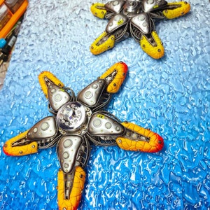 Mechanical Starfish Mutant Creature, Framework Art, Steampunk Sculpture ...
