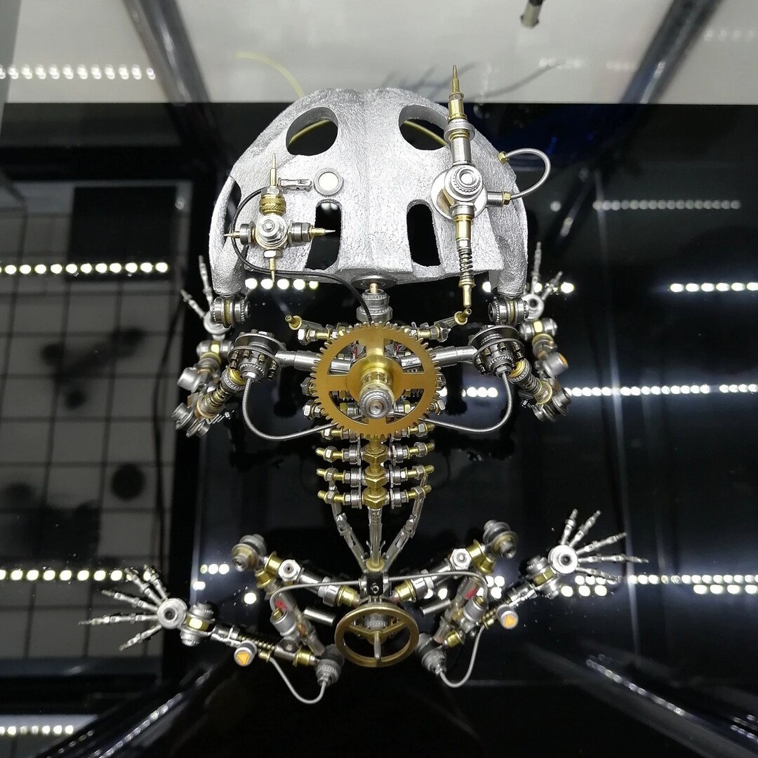 Mechanical Skeleton of Horned Frog Mutant 3D Sculpture Handmade Crafts ...