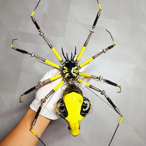 Mechanical Mutant 3D Spider Sculpture, Handmade Crafts Sculpture Table ...