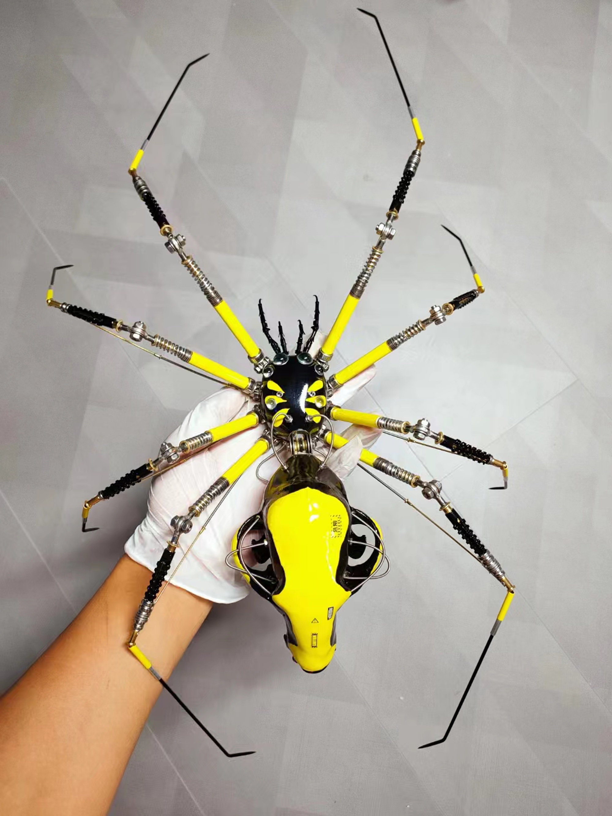 Mechanical Mutant 3D Spider Sculpture, Handmade Crafts Sculpture Table ...