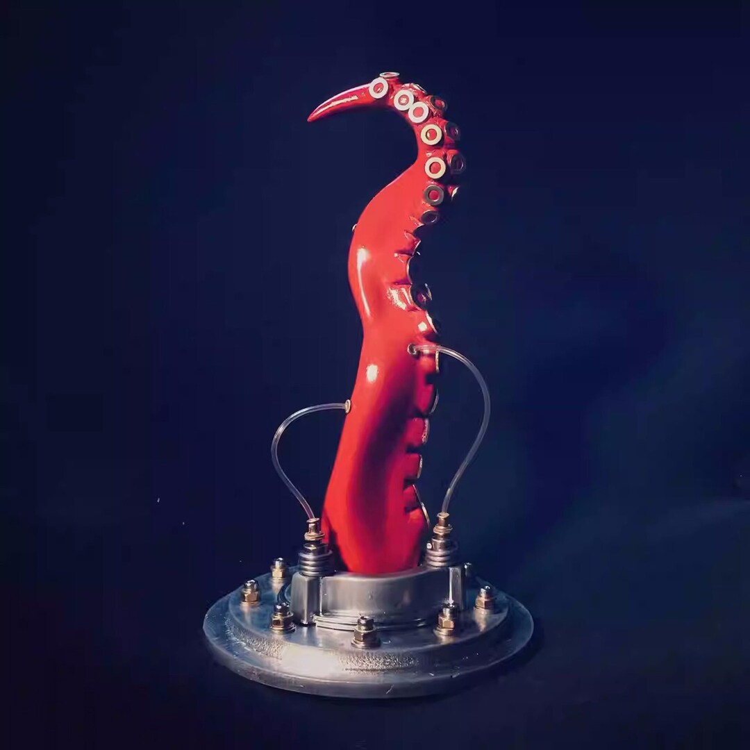 An Octopus Arm Mechanical Mutant, 3D Robot Creature Animals Art, Sci-fi ...